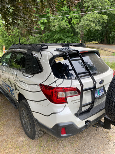 2010-2014 Subaru Outback Aluminum Rear Ladder | NashFabCo