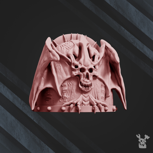 Free STL: CW "Winged Demon" Shoulder Pads | DakkaDakka.Store