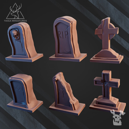 STL: Graveyard Coffins and Tombs | DakkaDakka.Store