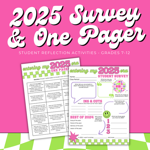 2025 Student Survey & One Pager | East Nash Teacher