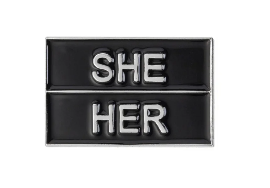 She/Her Pronoun Pin | Goldfields Pride