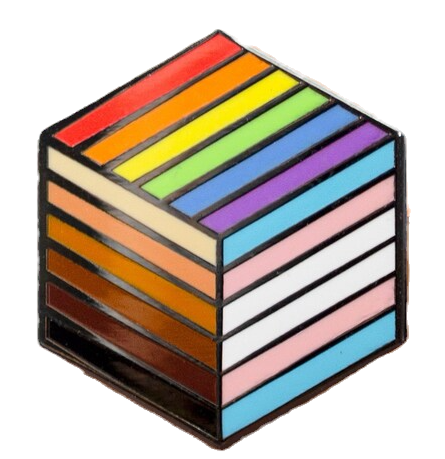 Rainbow Cube Pin | Goldfields Pride