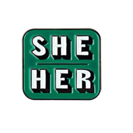 She/Her Pronoun Pin | Goldfields Pride