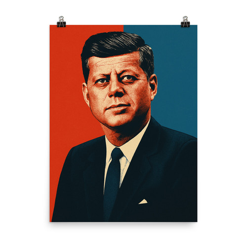 John F. Kennedy Pop Art Poster | Presidential Wall Art | Vote Apparel