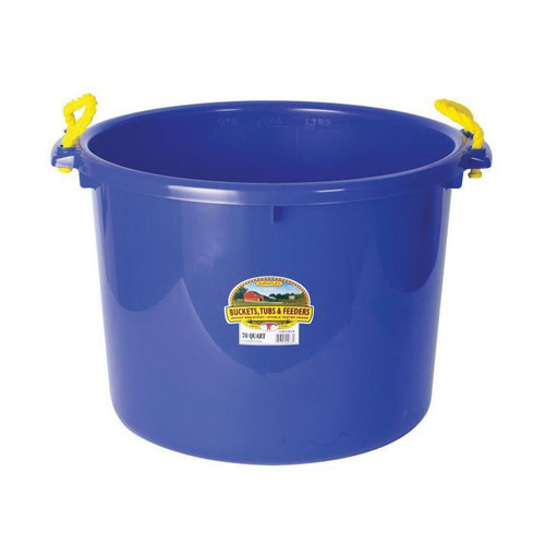LITTLE GIANT BLUE Muck Tub, 70 qt , Polyethylene | Las Vegas Horse Ranch