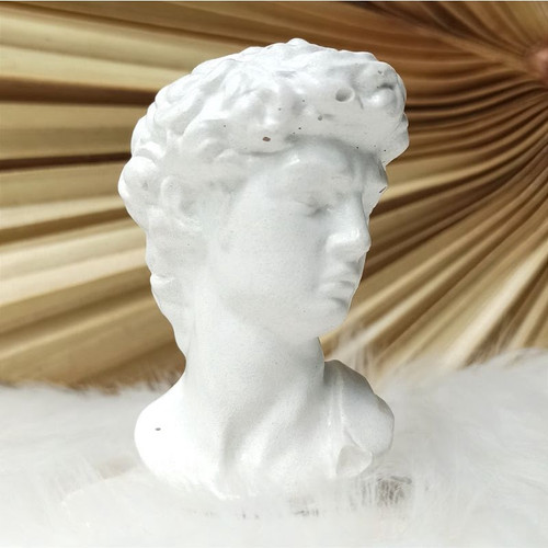 Mini Busto Grego David Cimento | Plantas e Nós