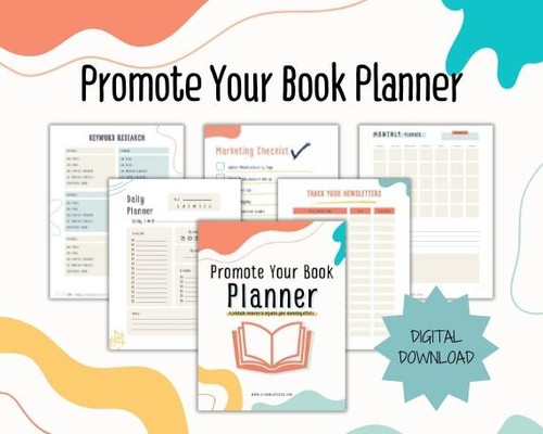 Promote Your Book Printable Planner | At Home Author