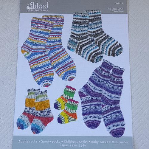 Opal Sock Yarn Family Pattern | Lochanside Alpacas