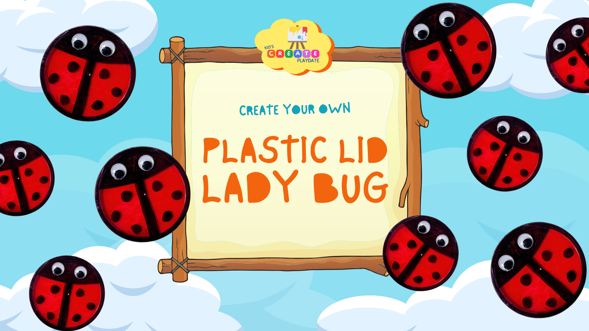 How to Make a Plastic Lid Ladybug! 🐞 | Easy Recycled Craft for Kids
