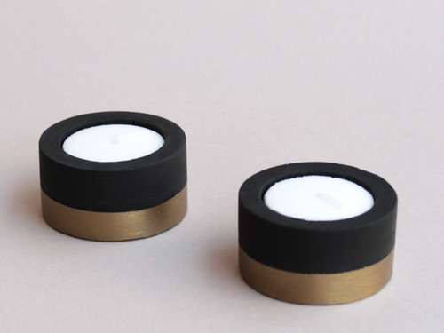 Handmade Circular Tea Light Holders, Set of 2 | Tabiea Designs