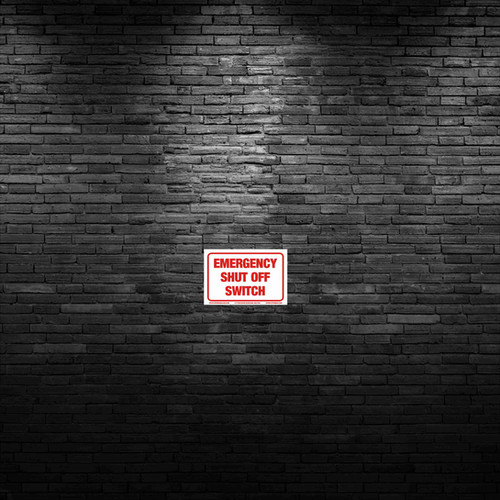 Emergency Shut Off Switch Sign | C P Richards Signs