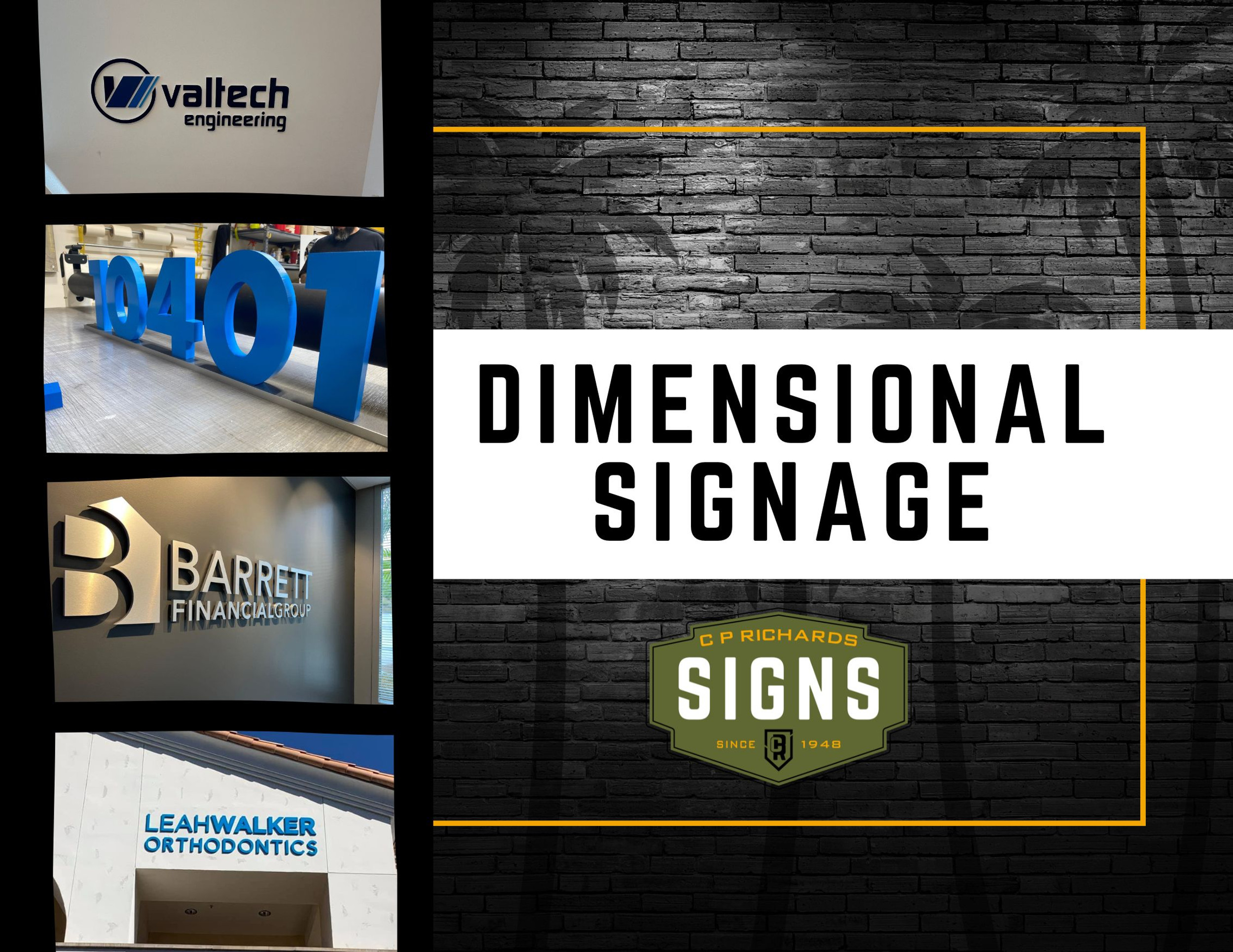 Dimensional Signage by C.P. Richards Signs