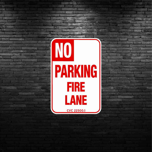 No Parking Fire Lane CVC 22500.1 | C P Richards Signs
