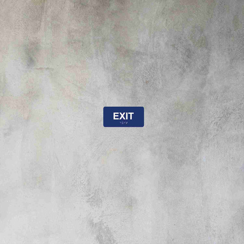 EXIT SIGN + GRADE 2 BRAILLE