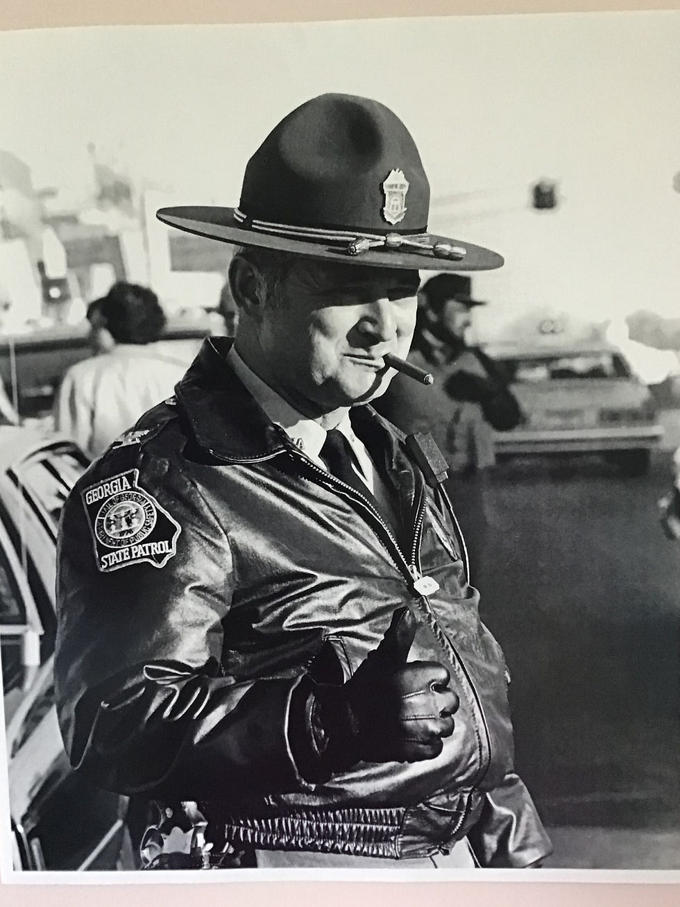 Thumbs Up Poster with Colonel Curtis Earp | gsphistoricalsociety