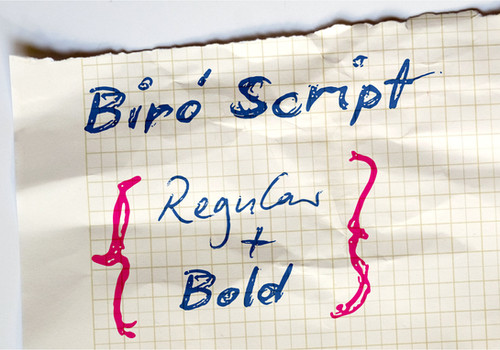 Biró Script package: Regular + Bold only | ingoFonts