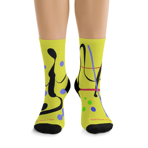 Paula's Proverbs Abstract Socks | PAULA SWEET