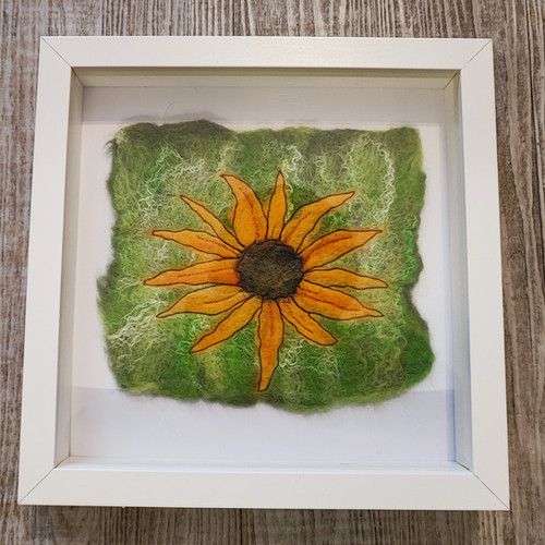 Sunflower Wool Art | Handmade In Huds
