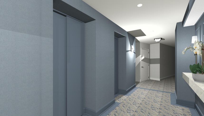 Oakville Condo corridor & hall design & renovation | Ldesigns