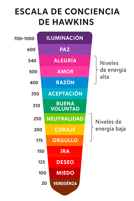APRENDE A SUBIR TU CONCIENCIA CON LA ESCALA DE HAWKINS