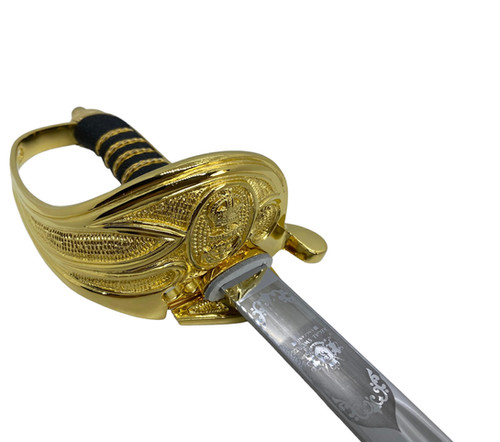 Charles III 24 K Royal Navy Master-at-Arms Warrant Officers Sword and ...