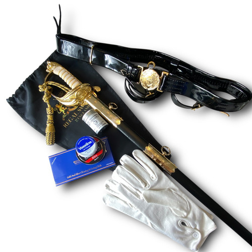 (The Complete Package) CR III Royal Navy Officers Sword and Scabbard ...