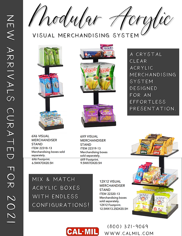 New Modular Acrylic Visual Merchandising System from Cal-Mil