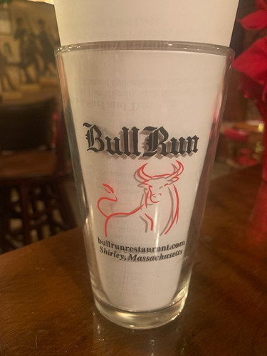New Bull Pint Glass | bullrunrestaurant