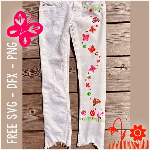 Plotterdatei "Butterflies & Flowers" | Ullerlei