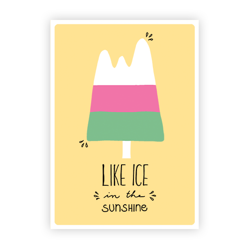 Postkarte "Ice in sunshine" | Ullerlei