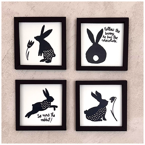 Plotterdatei/Druckdatei Hasenbilder mit Anleitung | Ullerlei