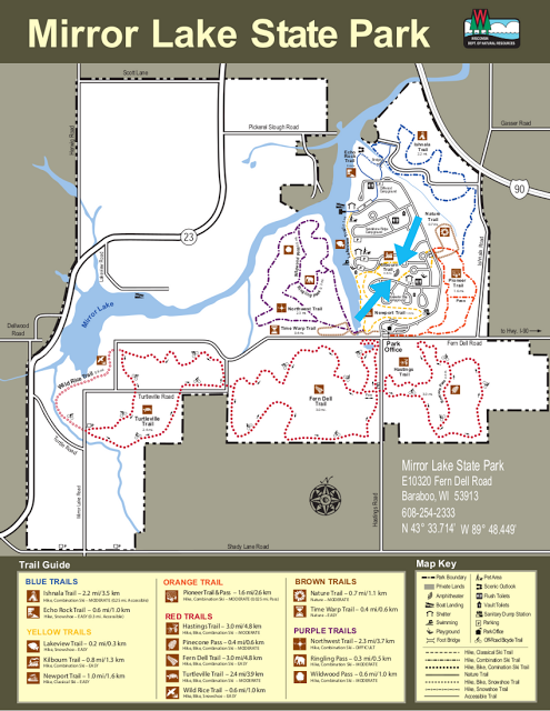 How to Find Us - Mirror Lake State Park