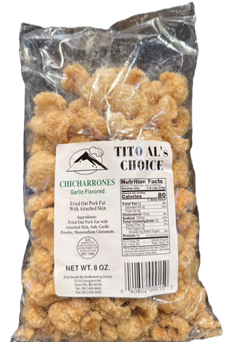 Tito Al's Choice Pork Skins Chicharrones Garlic Flavor - 8oz | My Site