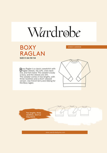 Wardrobe By Me - Boxy Raglan Sweatshirt Sewing Pattern | NF Sewing Studio