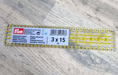 Prym Omnigrid Metric Ruler - 3cm x 15cm | NF Sewing Studio