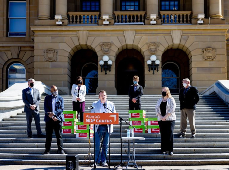 CUPE AB DELIVERS 30,000 LETTERS TO LEGISLATURE
