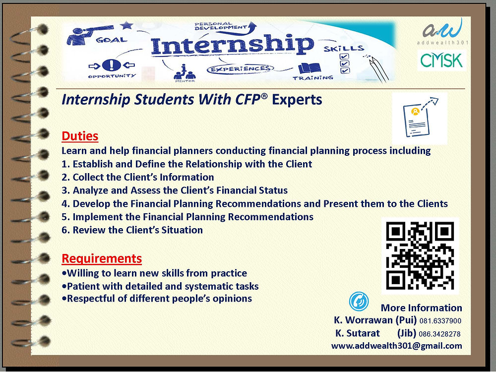 Internship Students With CFP® Experts