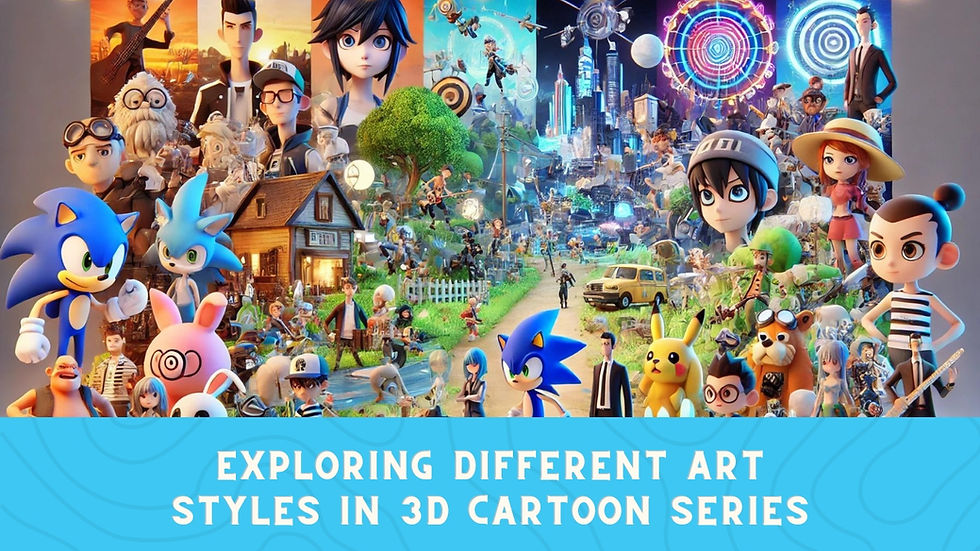 Exploring Different Art Styles in 3D Cartoon Series | Blog | Whizzy Studios