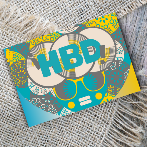 Sun-Kissed Wishes HBD Card | Carter Renee Studio