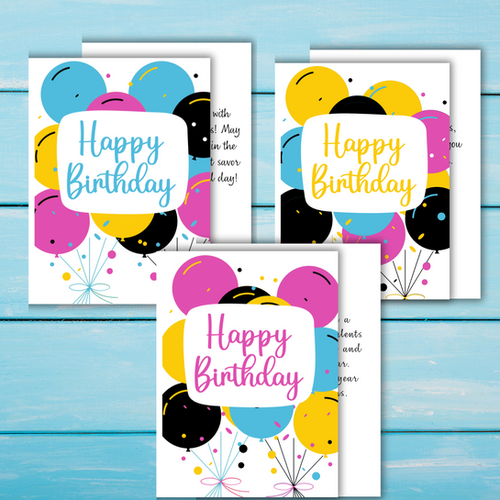 Triple the Wishes: A Set of Three Delightful Birthday Cards | Carter ...