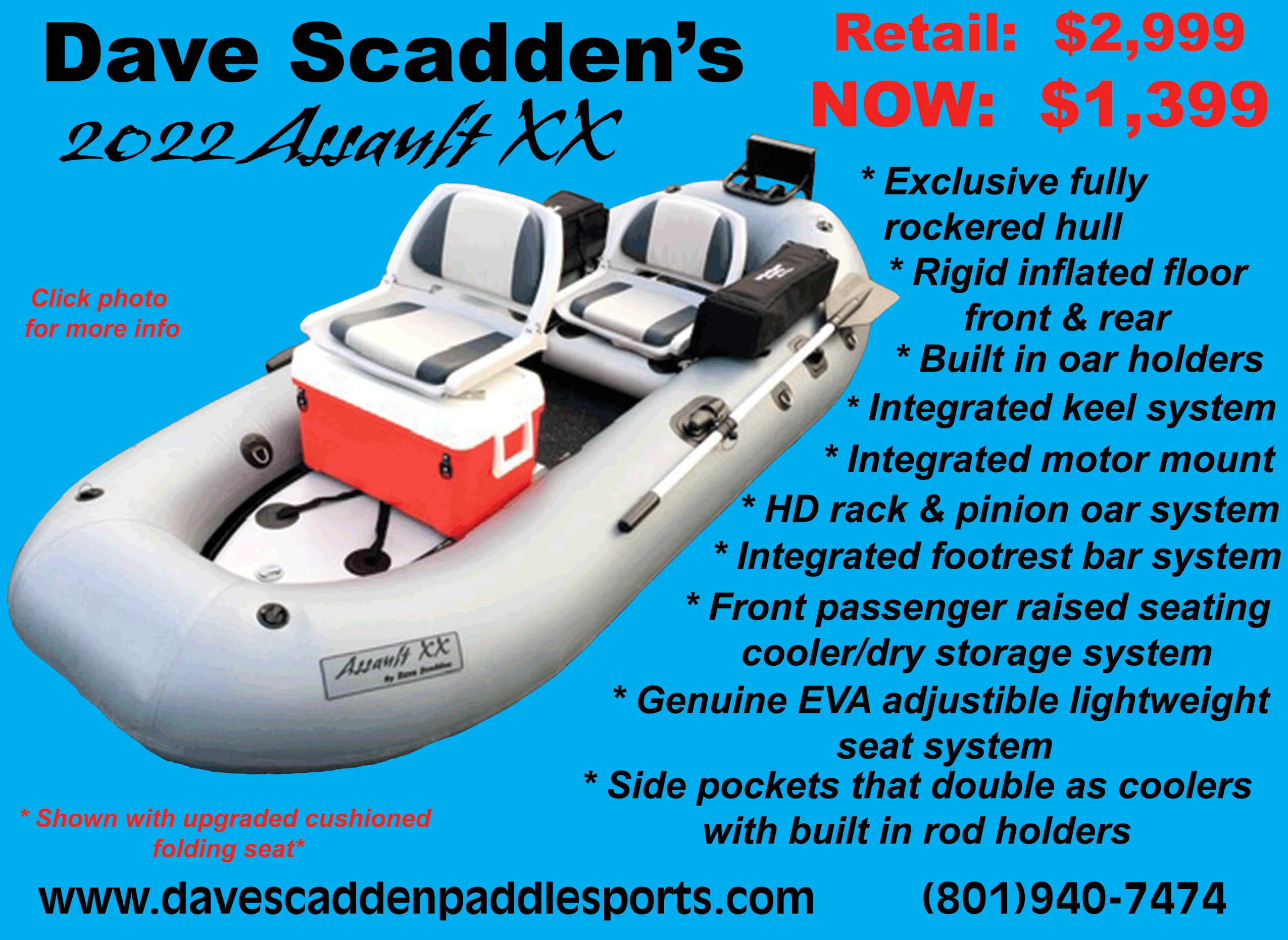 Dave Scadden Paddlesports Utah, Premium Inflatables, Lifetime Warranty