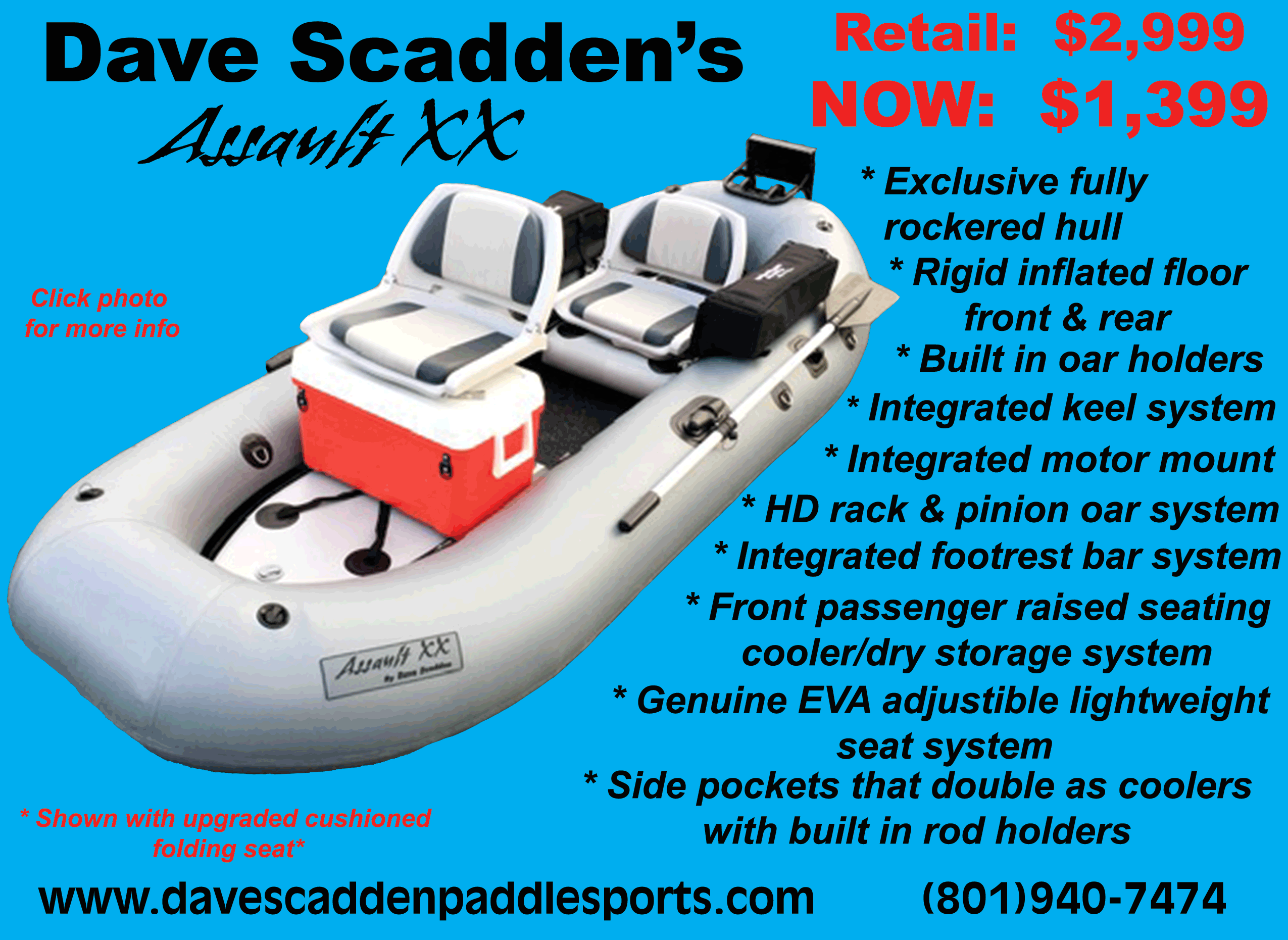 Dave Scadden Paddlesports Utah, Premium Inflatables, Lifetime Warranty