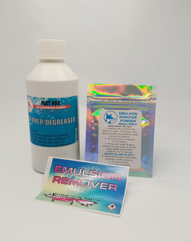 Degreaser (Mesh Prep) & Emulsion Remover (Stencil Strip) SET | Flat Fox ...