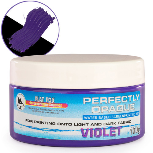 VIOLET Perfectly Opaque Screen Printing Fabric Ink | Flat Fox Shop