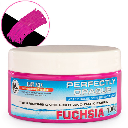 FUCHSIA Perfectly Opaque Screen Printing Fabric Ink | Flat Fox Shop