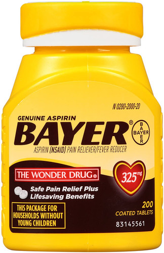 Bayer Aspirin 325mg Coated Tablets | Pill Clarity