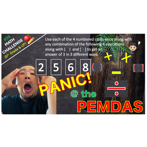 PANIC! @ the PEMDAS | bridgemath