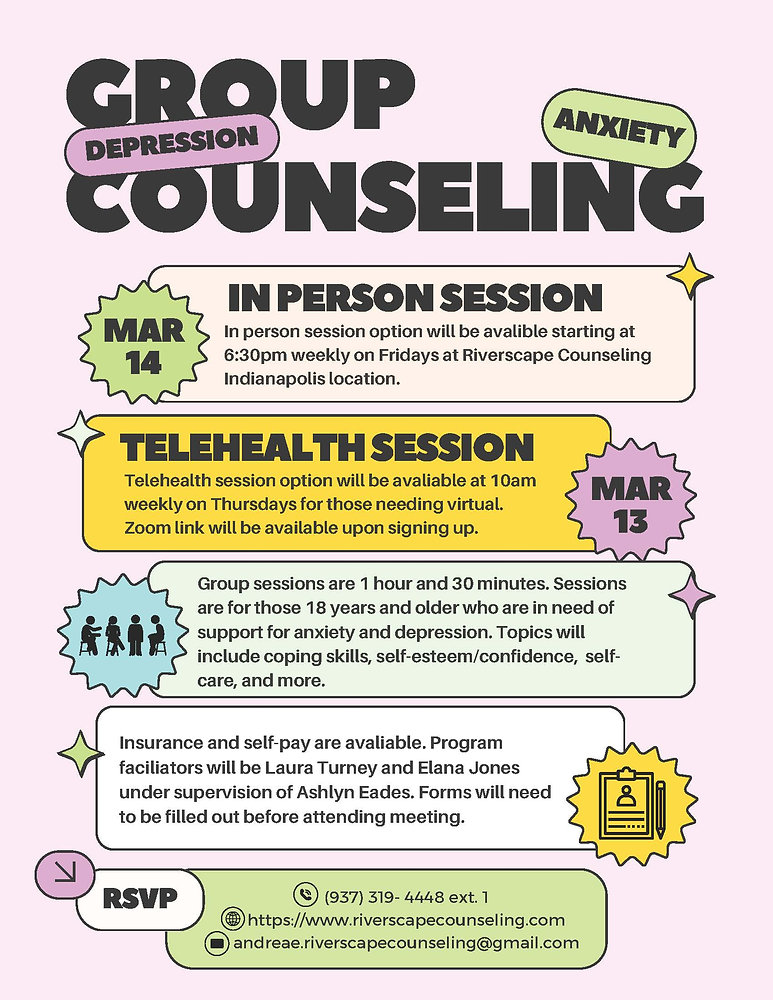 New Support Groups for Depression and Anxiety