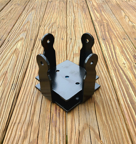 DBH Square Post Mounts - Lifted | Draftbarnhardware