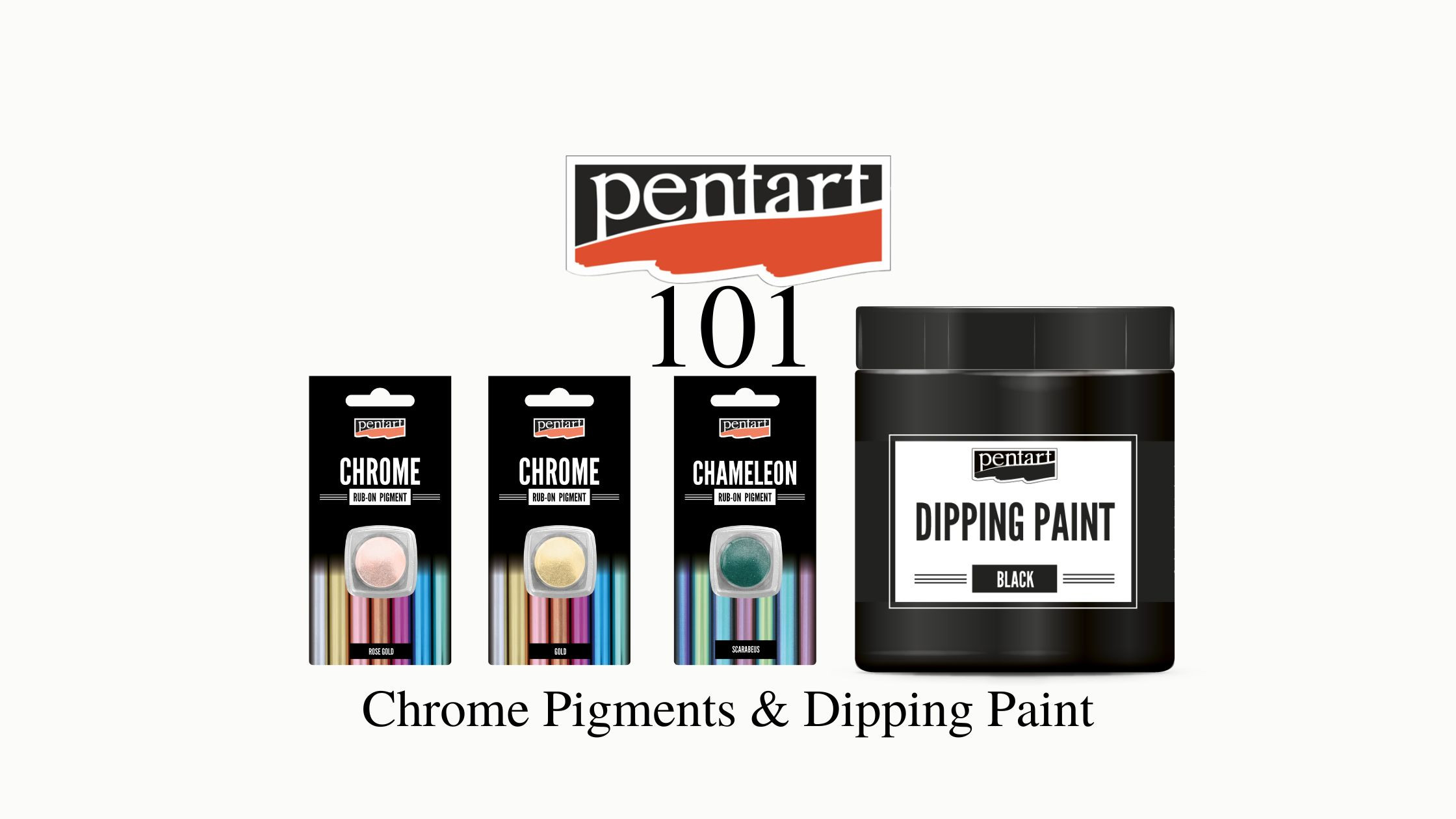Chrome Powders, and Dipping Paint – Pentart 101 – Episode 10